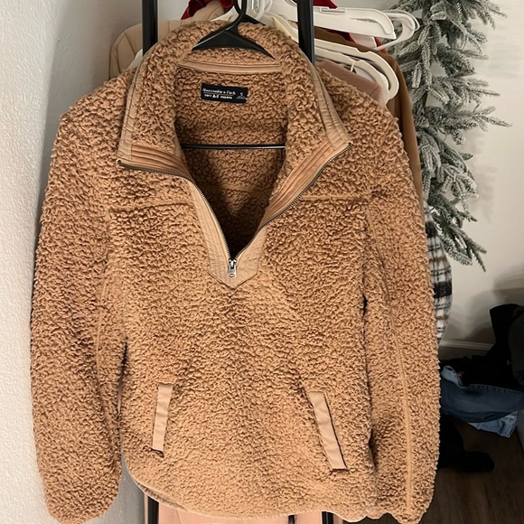Abercrombie & Fitch | Jackets & Coats | Abercrombie Teddy Half Zip | Poshmark